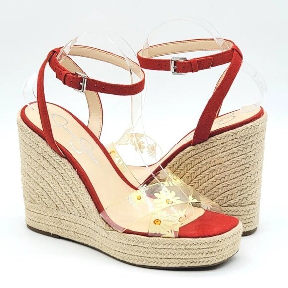 Jessica Simpson | Shoes | Jessica Simpson Semie Floral Jelly Strap ...